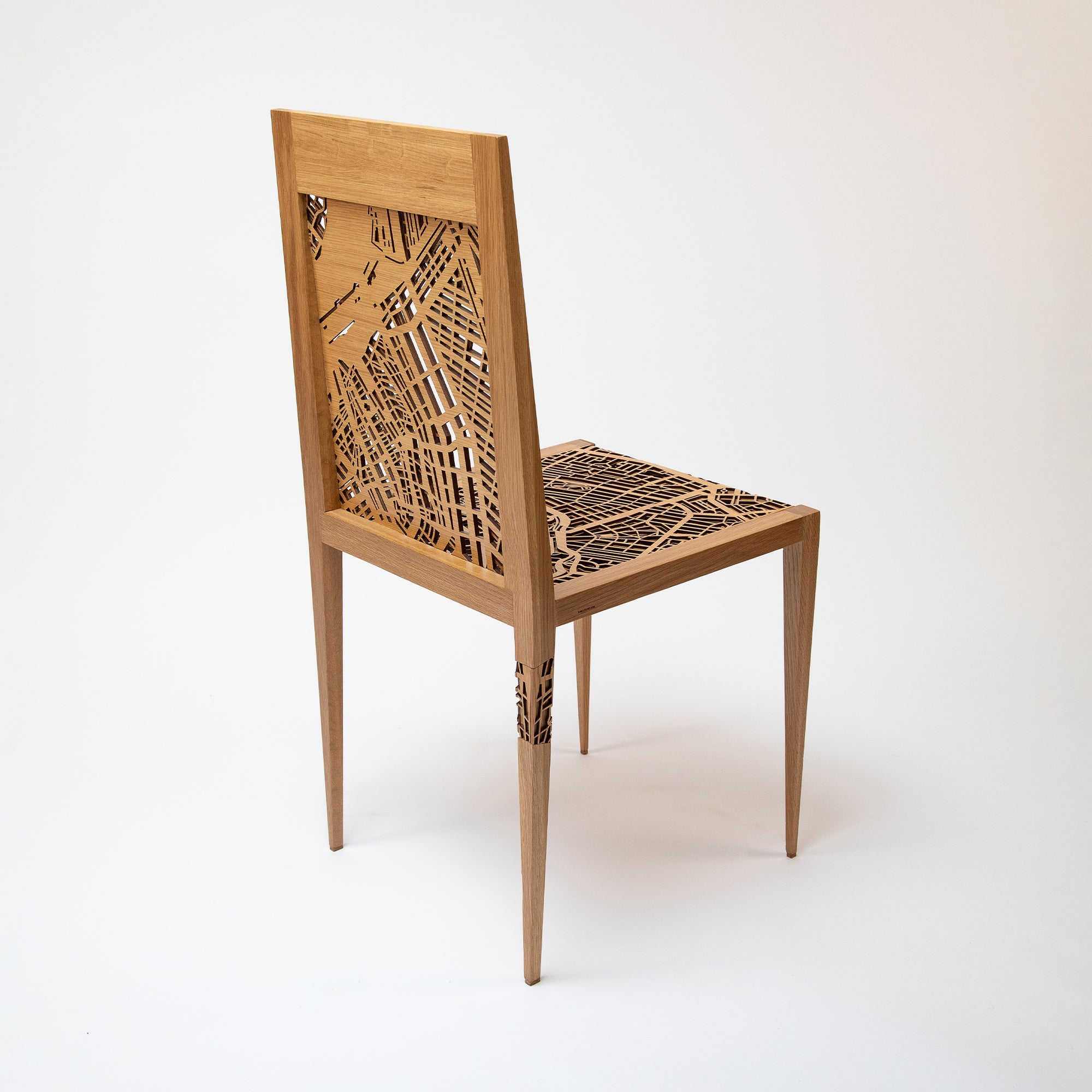 Wood Chair, Amsterdam - Prototype (White Oak) – Galante Design Studio