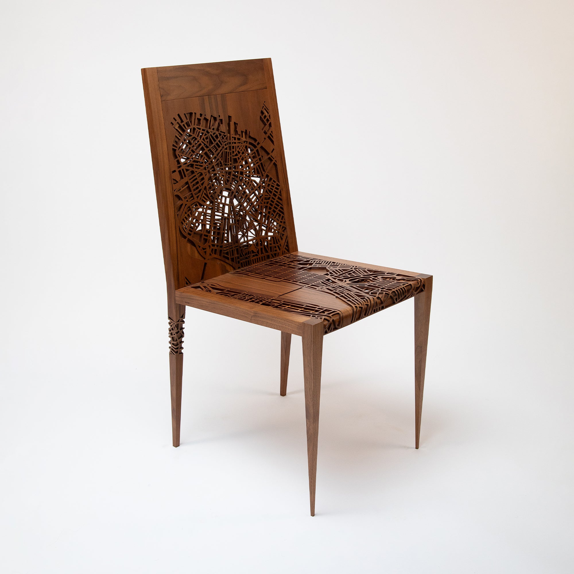Wood Chair, Boston - Prototype (Walnut) – Galante Design Studio
