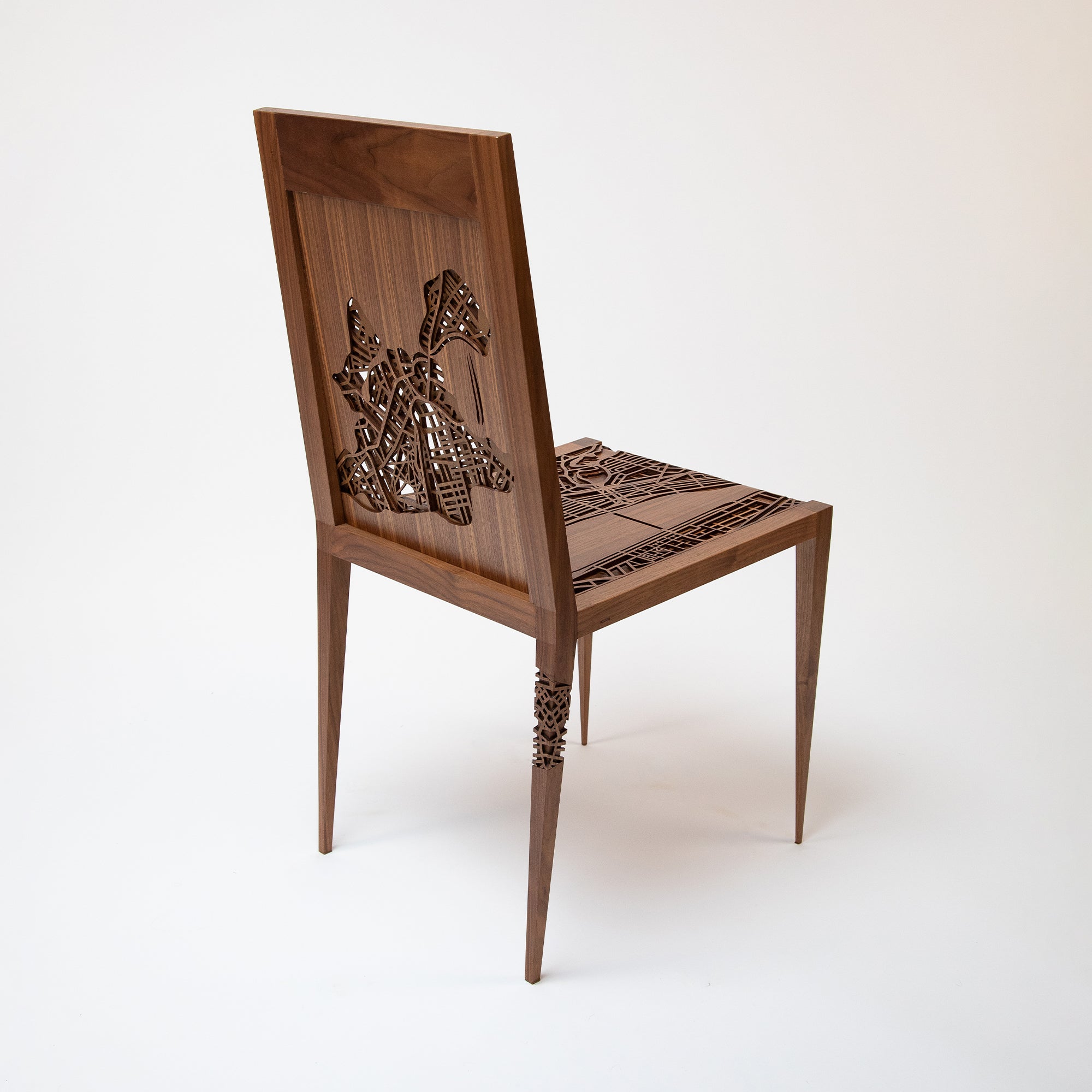 Wood Chair, Boston - Prototype (Walnut) – Galante Design Studio