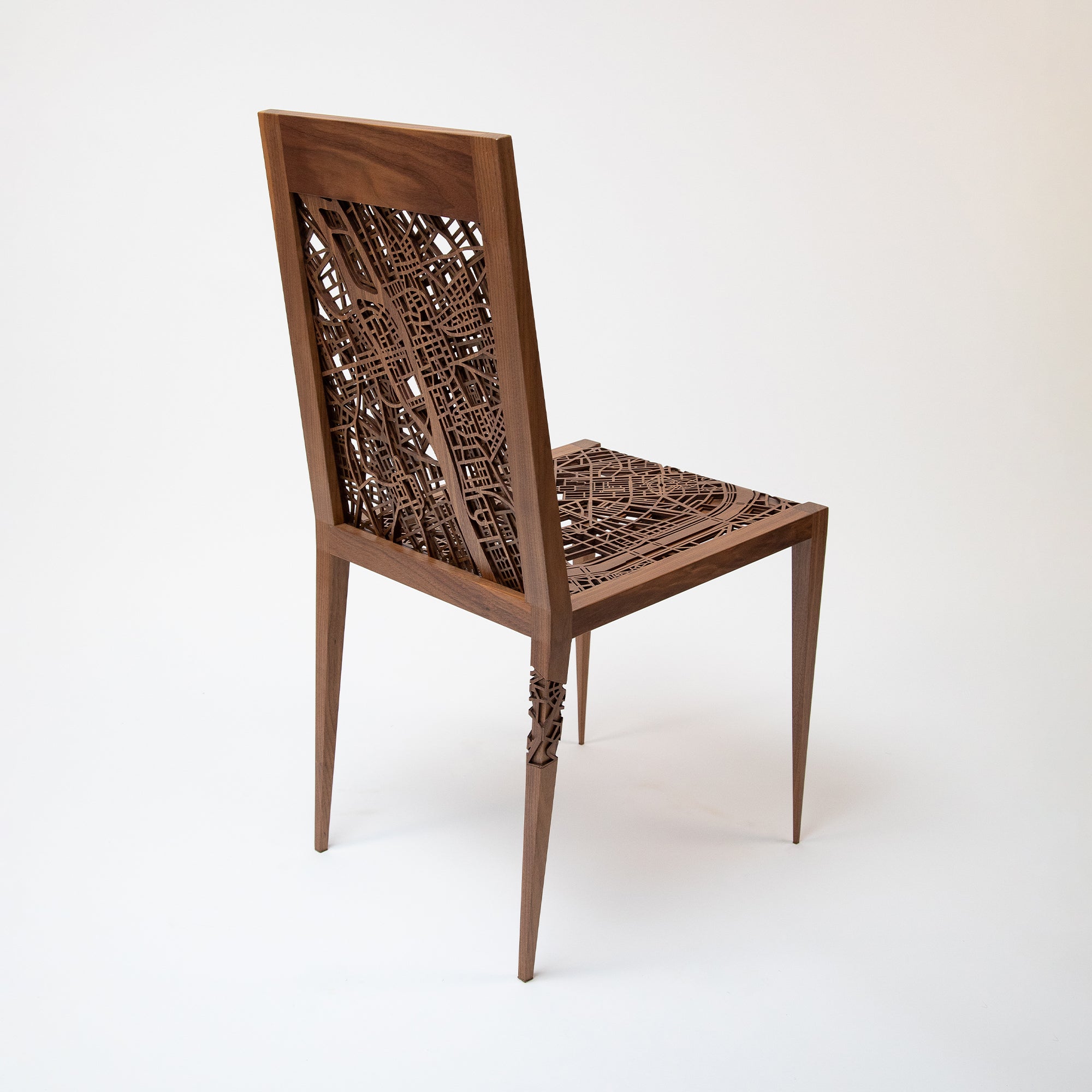 Wood Chair, Paris - Prototype (Walnut) – Galante Design Studio